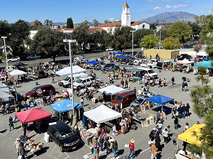 Where treasure hunting meets higher education – the PCC Flea Market transforms a college campus into a bargain paradise.