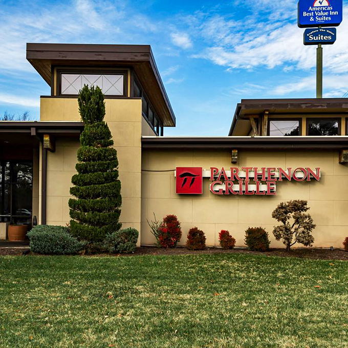 Parthenon Grille's elegant exterior promises Greek-inspired architecture with a side of spectacular steaks. Who knew Murfreesboro was hiding this gem?