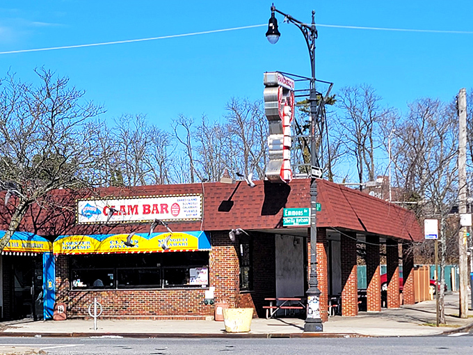 Randazzo's Clam Bar: "That iconic brick facade with the 'CLAM BAR' sign isn't just a restaurant—it's a Brooklyn institution serving ocean-to-table magic since before it was cool."