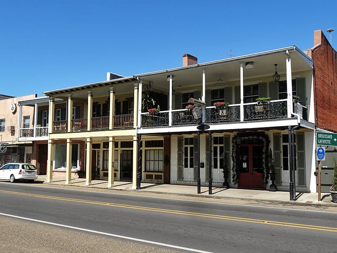 Historic buildings in St. Martinville whisper stories from another era, their wrought-iron balconies reaching out like friendly handshakes to passersby.