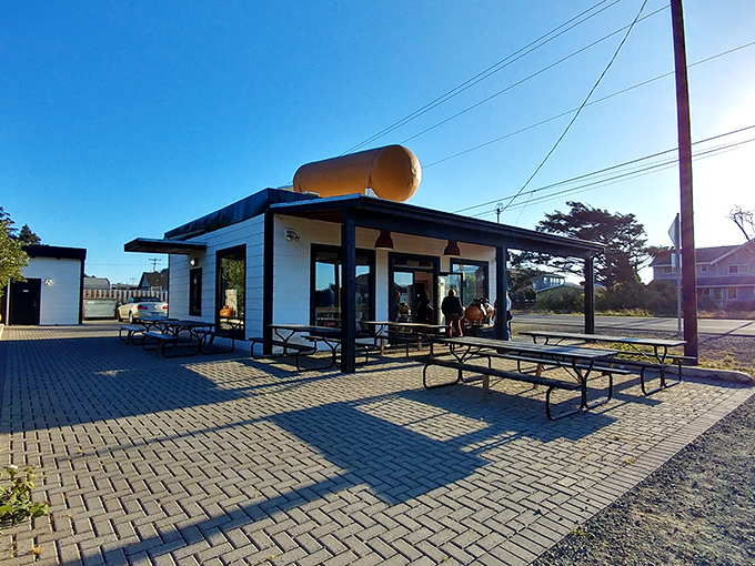 The Original Pronto Pup: That giant corn dog on the roof isn't just decoration&mdash;it's a lighthouse beckoning fried-food pilgrims to Oregon's coastal temple of battered bliss.