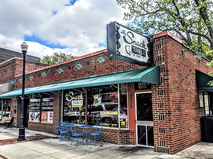 The Snack Shack's brick facade isn't just a building&mdash;it's a time machine to when food was honest and napkins were necessary.