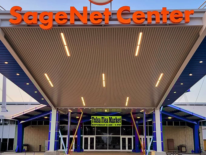 The SageNet Center transforms into a treasure hunter's paradise on weekends – like a retail Superman changing in a phone booth.