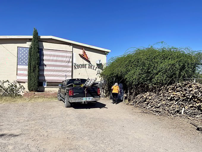 This rustic roadside gem looks like a wild west museum that accidentally serves life-changing ribeyes.