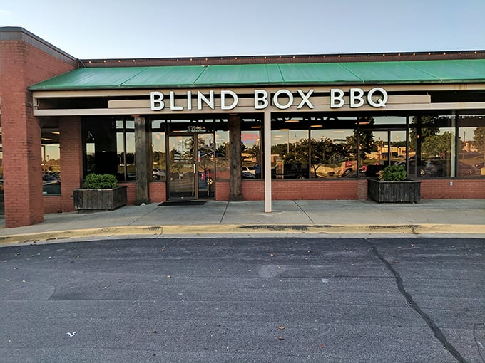 Blind Box's bright orange facade stands out like a smoke signal to BBQ lovers &ndash; your meat salvation awaits inside.
