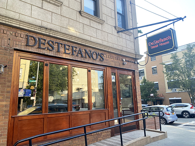 The understated elegance of DeStefano's exterior belies the meat magic happening inside. Stealth wealth for your taste buds.