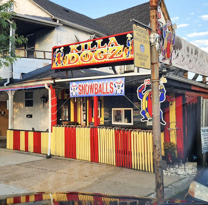 Like a carnival for your taste buds, Killa Dogz combines the visual punch of a Wes Anderson set with Baltimore's unabashed love for creative comfort food.