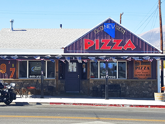 Old Nevada Pizza: Like finding an old western saloon that traded whiskey for pizza. The mountain backdrop adds dramatic flair to this unassuming gem.