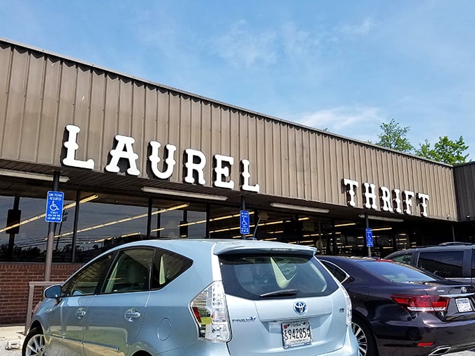Sunshine or clouds, Laurel Thrift's vintage charm stands ready for treasure hunters with a keen eye.