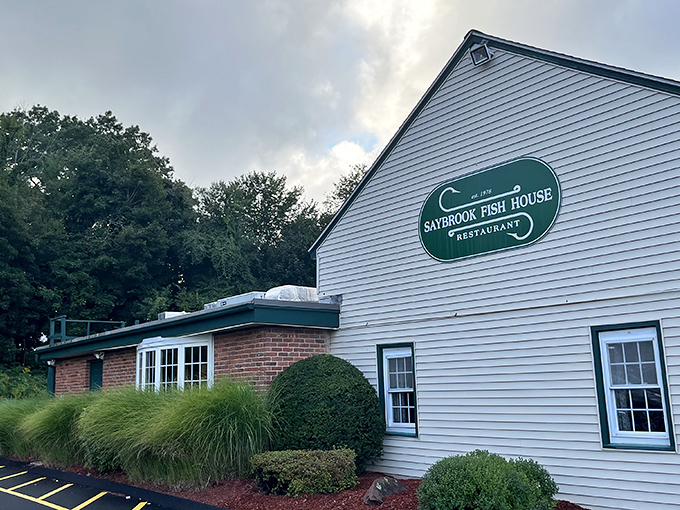Classic New England charm in white clapboard. This unassuming building houses seafood treasures that would make Neptune himself jealous.