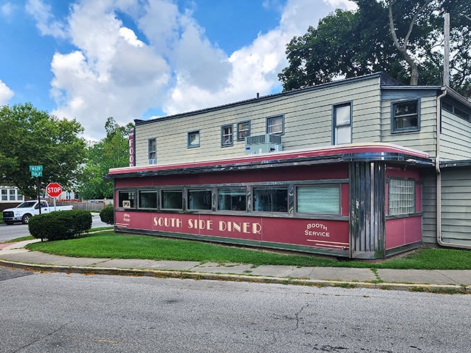 South Side Diner: Where soda jerks still reign supreme and milkshakes are thick enough to require both a straw and a spoon.