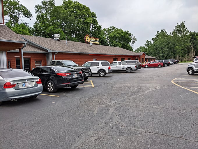 Like finding a treasure map, spotting Squealers' sign among the trees promises smoky riches for those brave enough to follow.