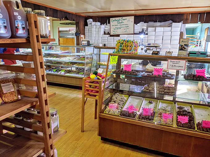 Display cases that could make a grown adult weep with joy&mdash;this is where willpower comes to die a delicious death.