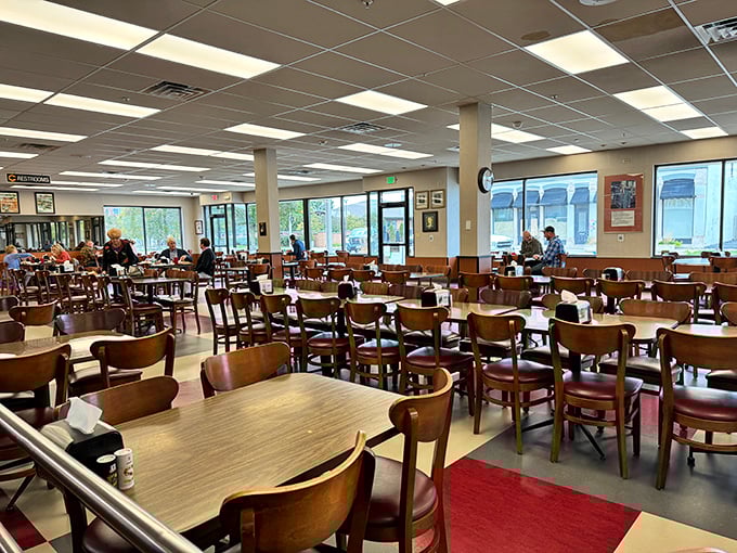Democracy in dining&mdash;where judges, construction workers, and families all wait their turn for greatness. These wooden chairs have supported more food comas than any furniture in Indianapolis.