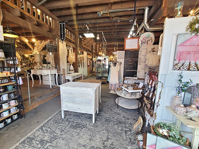 Step inside and time slows down. White-washed wood, exposed beams, and treasures waiting around every corner create an irresistible maze.