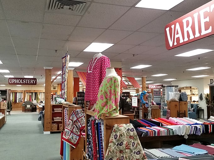 Where quilters' dreams come true&mdash;this isn't just shopping, it's a pilgrimage to the cathedral of creativity.