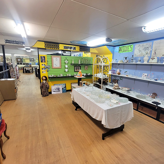 It's a bird, it's a plane, it's... Super Thrift! This two-story paradise of pre-loved fashion could make even Superman ditch his cape for a vintage leather jacket.