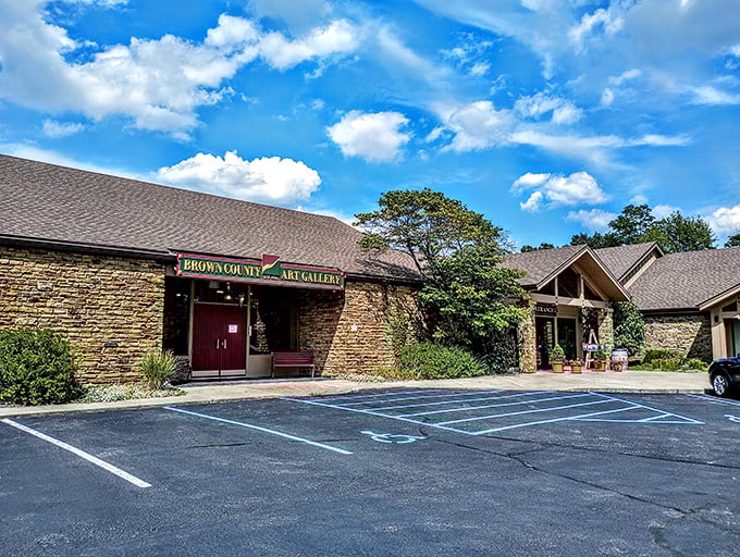 The Brown County Art Gallery stands as a testament to creativity, housing masterpieces that capture Indiana's soul in every brushstroke.