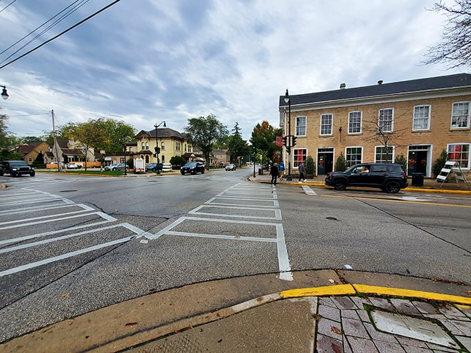 Cedar Creek's gentle cascades provide nature's soundtrack to Cedarburg, where rushing water once powered the mills and now powers weekend relaxation.