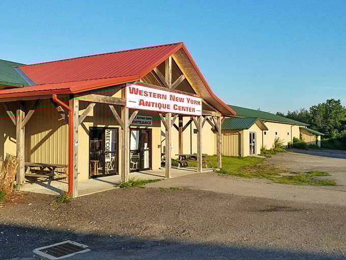 Crystal chandeliers hang like frozen fireworks above a treasure trove of antiques. Indiana Jones would skip the ark and head straight for that writing desk.