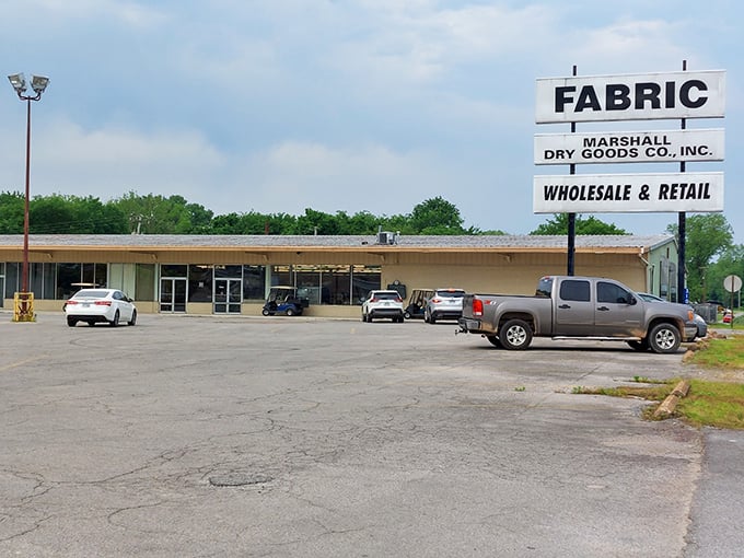 From the outside, it's unassuming. Inside? It's the Narnia of notions, where fabric fantasies become reality for crafters across Arkansas.