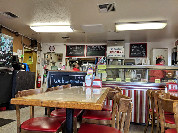 Cold beer in a frosty mug &ndash; the perfect companion to tame the fire of an Inferno Burger. Simple pleasures at their finest.