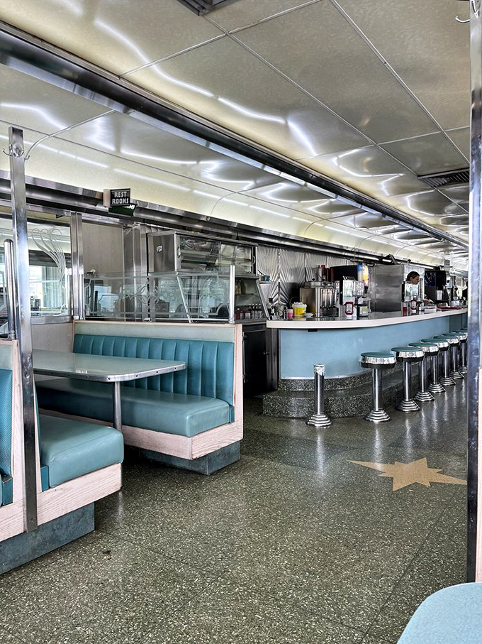 Step inside and you're transported to the golden age of diners&mdash;turquoise booths, chrome stools, and a terrazzo floor that sparkles like Connecticut after a fresh snow.