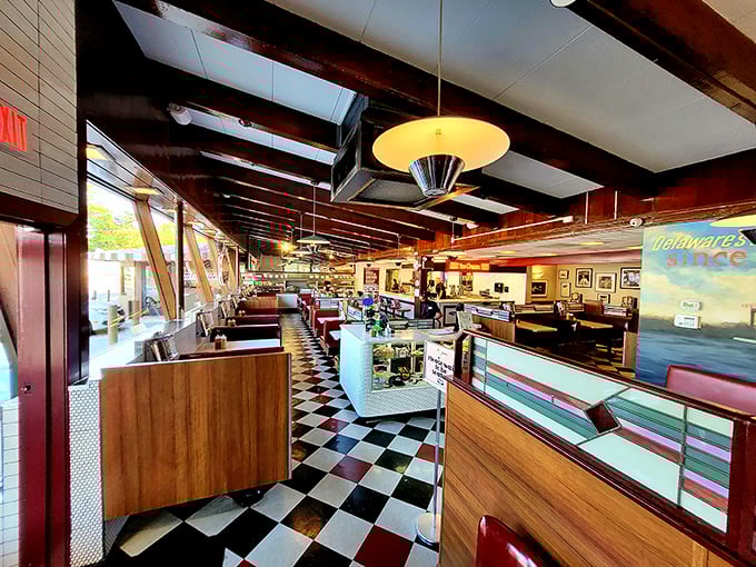 Classic checkered floors and red vinyl booths aren't retro by design&mdash;they're authentic by longevity. This isn't manufactured nostalgia; it's the real deal.