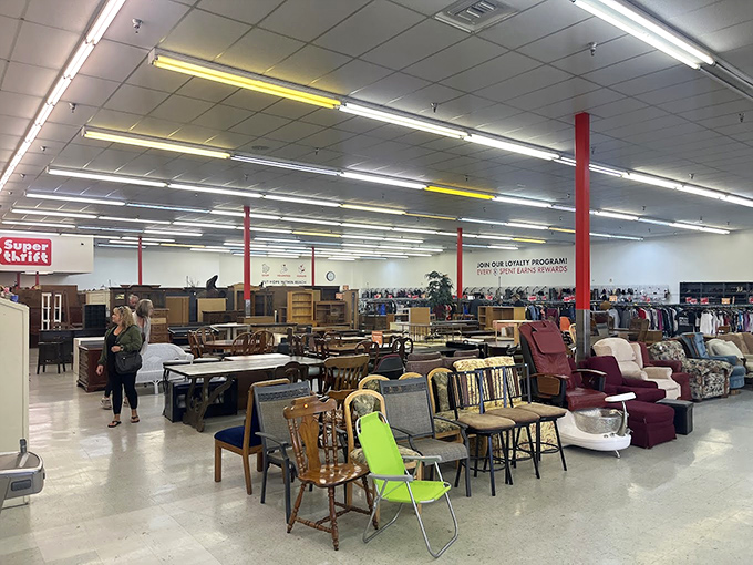 The checkout counter doubles as a gateway to literary adventures. Shelves of books create a backdrop for friendly staff ready to ring up your newfound treasures.