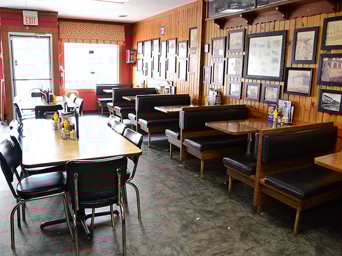 Time travel isn't science fiction at Nick's Kitchen – it's what happens when you step into this wood-paneled sanctuary of Midwest dining traditions.