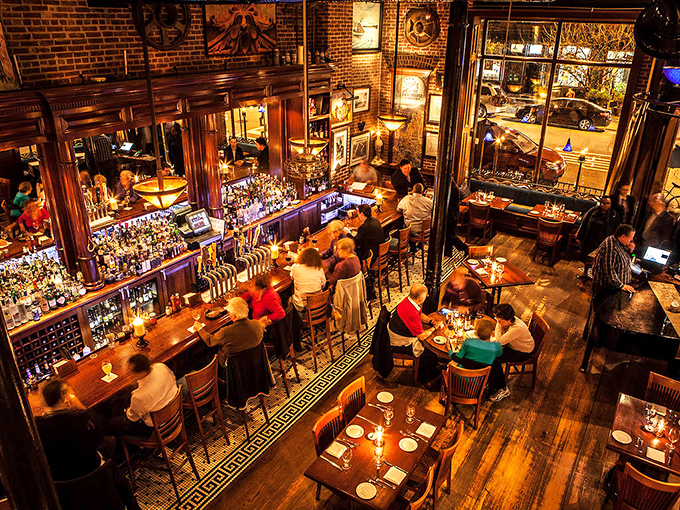Inside, the warm glow of wood and brick creates the perfect backdrop for culinary magic. It's like walking into your coolest friend's living room, if that friend happened to make incredible tacos.
