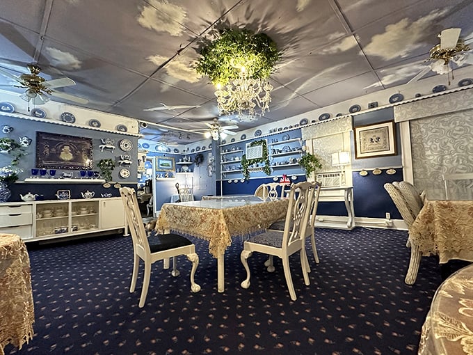 Step into The Chattaway's blue room and you've entered the world's most charming identity crisis &ndash; part English tea room, part Florida grandma's house, all delightful.