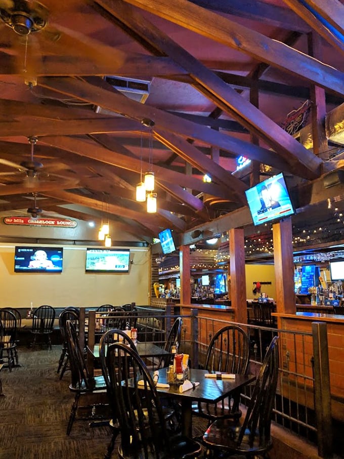 Exposed wooden beams that have witnessed decades of stories now watch over diners enjoying meals where inmates once contemplated their choices.