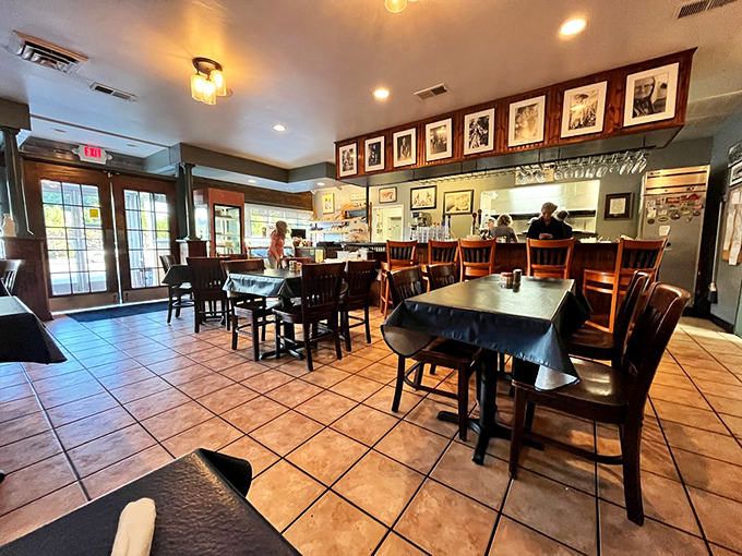 Inside, the warm wood paneling and comfortable seating create that "everybody knows your name" vibe that's increasingly rare these days.