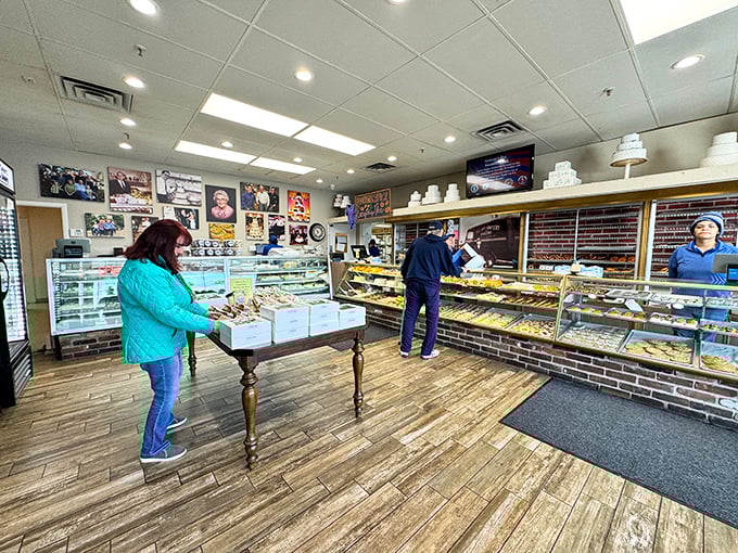 Inside Taylor's, time slows down as customers deliberate over glass cases filled with edible artwork, each pastry whispering sweet temptations.