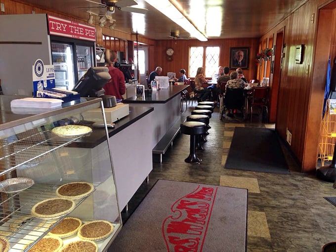 Where time stops but the coffee keeps flowing. The wood-paneled walls have witnessed more food epiphanies than a cooking show marathon.