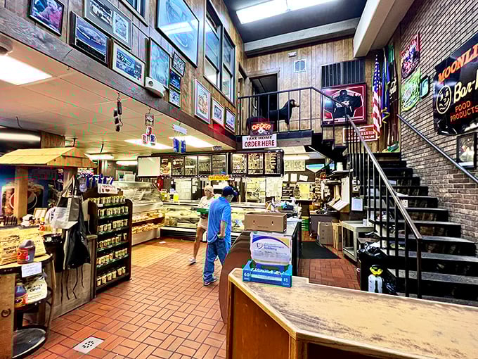 Step inside and the aroma hits you like a friendly punch to the senses. The wood-paneled walls tell stories of decades of happy diners.