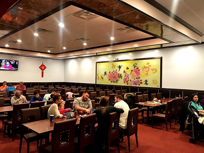 Inside, the dining room strikes that perfect balance between "fancy enough for a celebration" and "comfortable enough to go back for thirds."