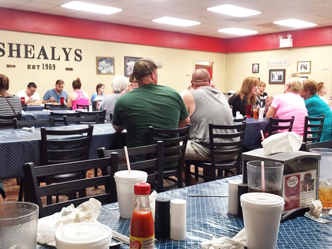 Blue checkered tablecloths and a packed dining room tell you everything you need to know. This isn't just a restaurant&mdash;it's a community gathering place.