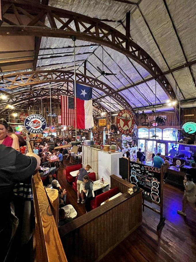 Step inside and you're transported to a Texas wonderland &ndash; rustic beams, memorabilia, and the promise of comfort food that'll make your stomach sing.