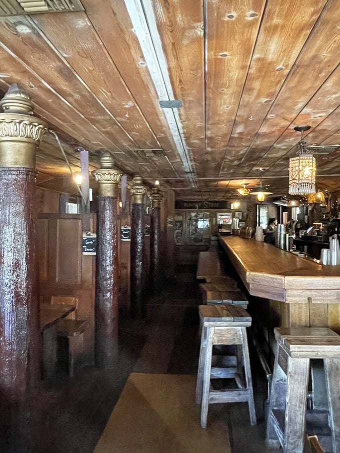 Step inside and time slows down&mdash;wooden beams, ornate columns, and a bar that's seen decades of elbows and stories.