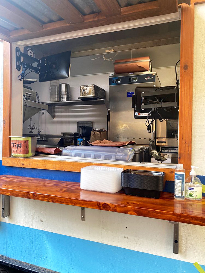 Behind the scenes at meat magic headquarters. The compact kitchen space is where hours of patience transform into plates of perfection.