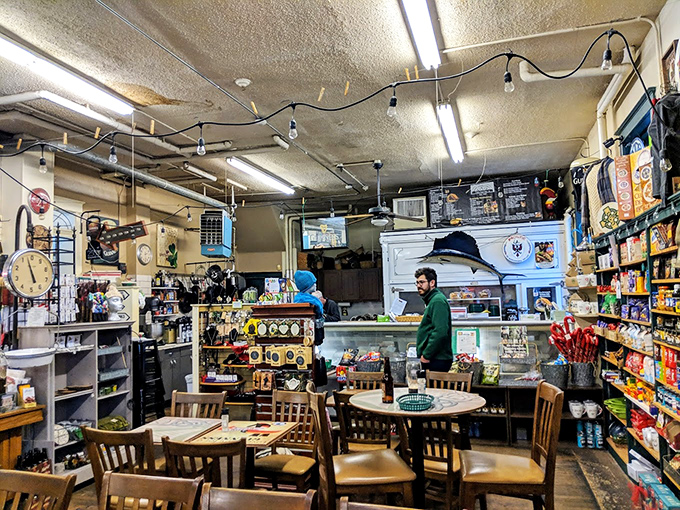 Inside Browne's, organized chaos reigns supreme&mdash;shelves bursting with Irish imports while simple wooden tables invite you to sit and stay awhile. Grocery shopping has never felt so communal.