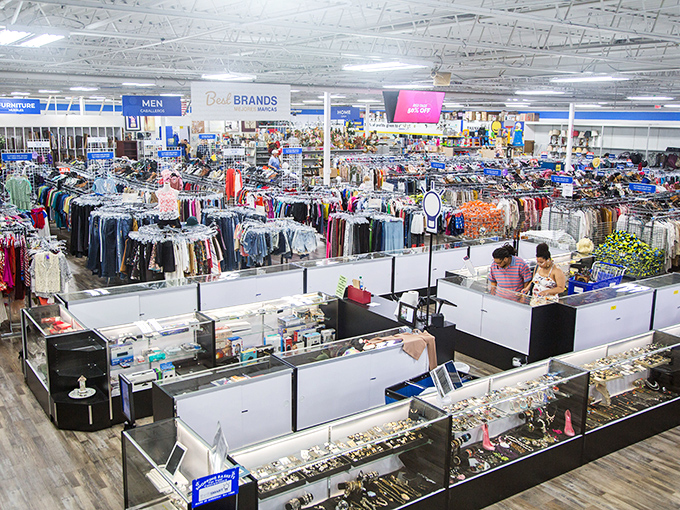 From this bird's eye view, the vastness of ThriftSmart reveals itself&mdash;a carefully organized landscape of possibilities waiting to be discovered.