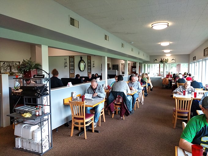 Inside, wooden tables fill with happy diners as sunlight streams through windows. This isn't trendy ambiance&mdash;it's the real deal of small-town hospitality.