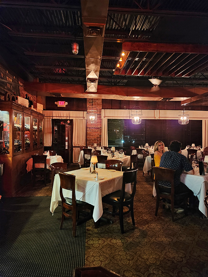 Inside, white tablecloths meet exposed industrial ceilings&mdash;CC's knows the only atmosphere that truly matters is the one created by spectacular food.