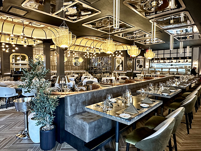 Step inside and the transformation is immediate&mdash;elegant chandeliers, plush seating, and an atmosphere that whispers "special occasion" without shouting it.