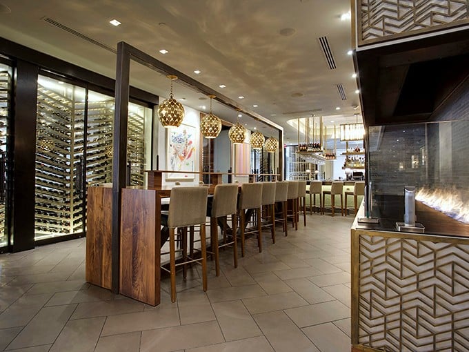 Wine walls that would make Bacchus weep with joy frame a bar where martinis and meat-based decisions are made with equal gravity.