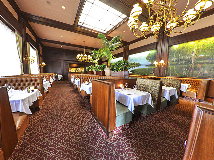 Step inside and time slows down &ndash; leather booths, crisp white tablecloths, and landscape murals create the perfect backdrop for serious steak contemplation.