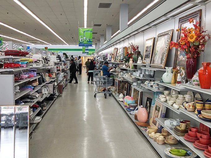 Aisle after aisle of yesterday's treasures awaiting rediscovery. Not just shopping&mdash;it's time travel with a price tag.